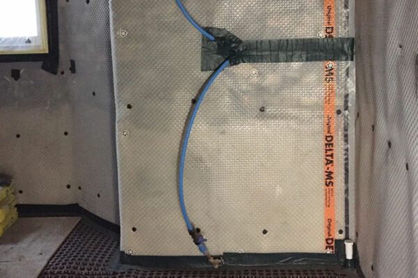 Delta Cavity Membrane Installation, Stoke Newington, London : Prestec